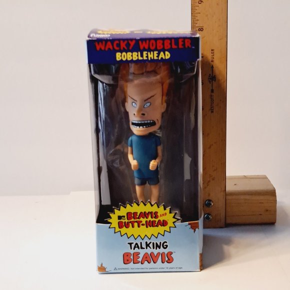 Funko | Toys | 21 Funko Wacky Wobbler Talking Beavis Bobblehead In Box ...